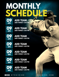 138+ Free Templates for 'Baseball schedule' | PosterMyWall