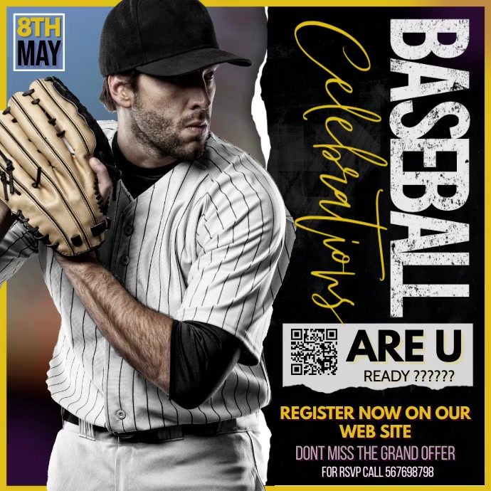 baseball Template | PosterMyWall