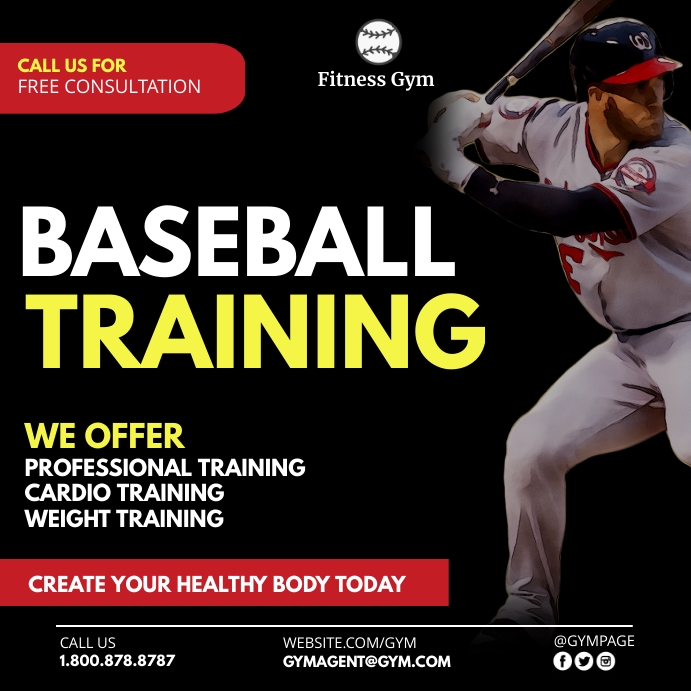 Baseball Template | PosterMyWall