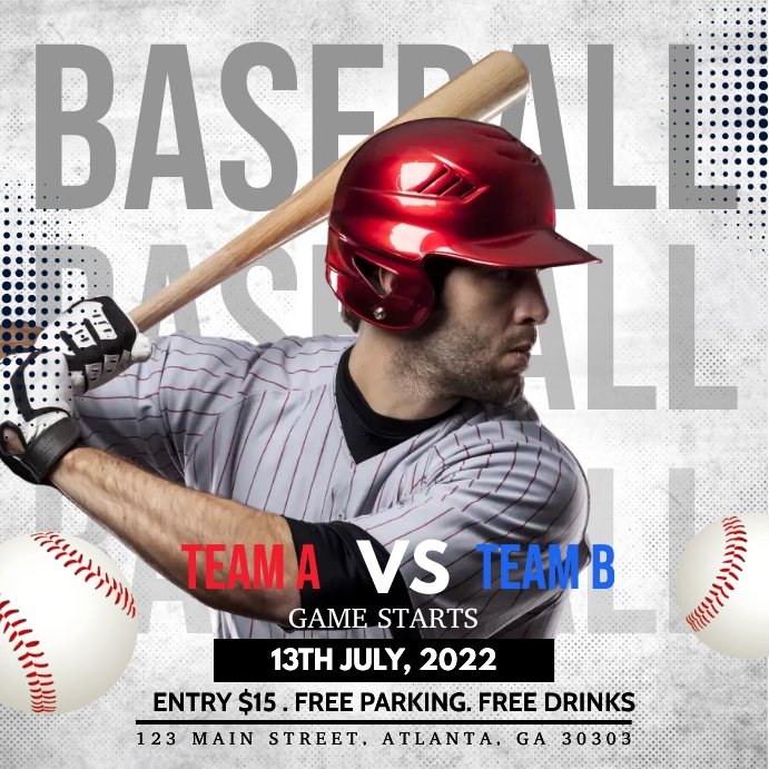 Copy of baseball event flyer design | PosterMyWall