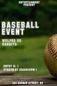Baseball event flyer template | PosterMyWall
