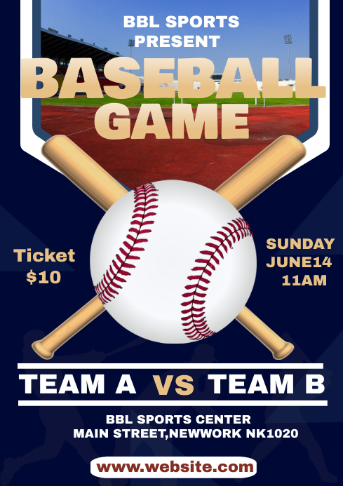 baseball event flyer template | PosterMyWall