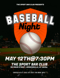 BASEBALL POSTER Template | PosterMyWall