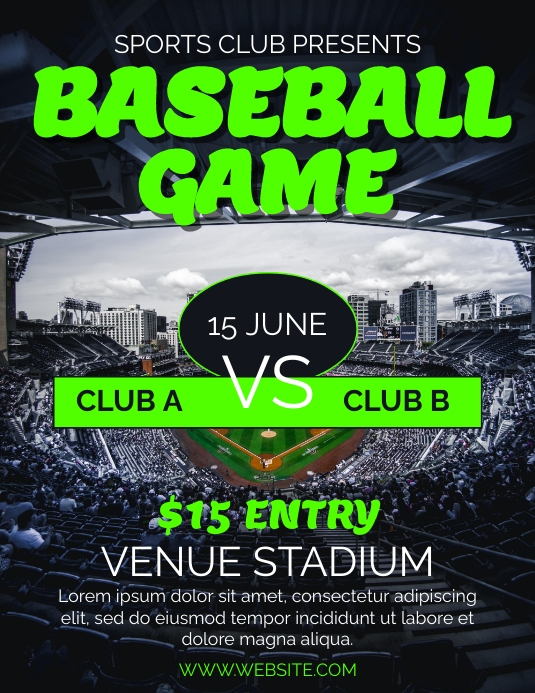 Baseball Flyer Template | PosterMyWall