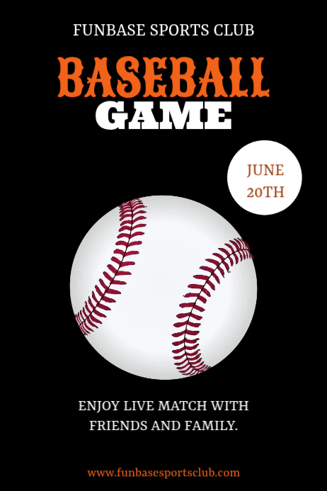 baseball flyer Template | PosterMyWall