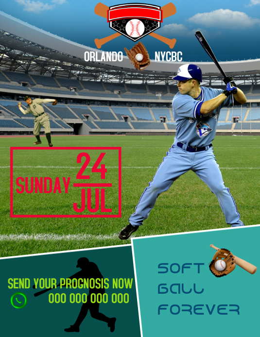 BASEBALL FLYER Template | PosterMyWall