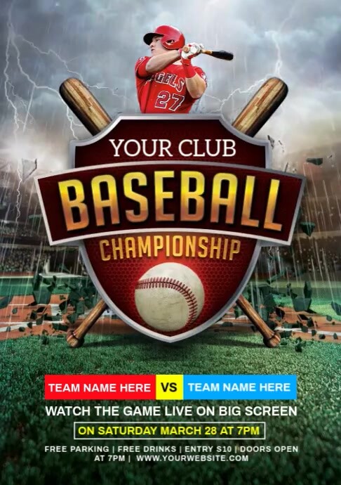 Copy of Baseball flyer | PosterMyWall