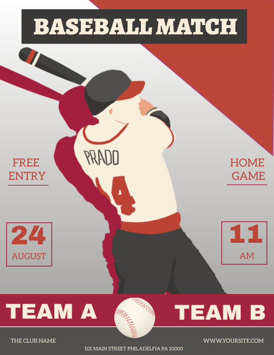 Baseball flyer Template | PosterMyWall
