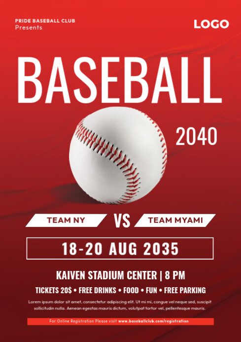 Baseball Flyer Template | PosterMyWall