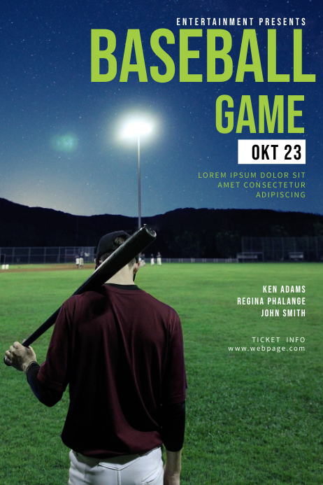 Baseball Flyer Template | PosterMyWall