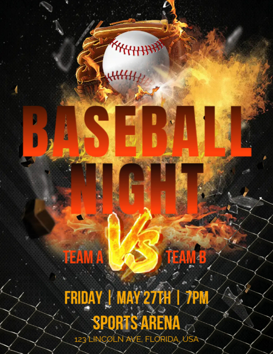 Baseball Flyer Template | PosterMyWall