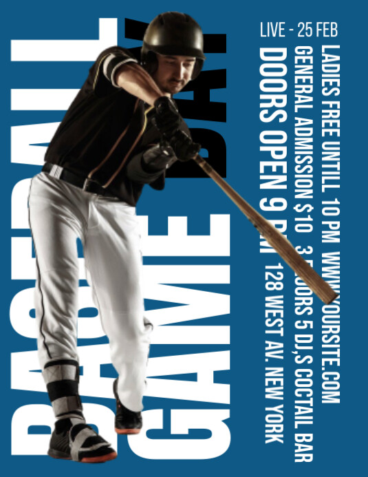 Baseball Game Day Template | PosterMyWall