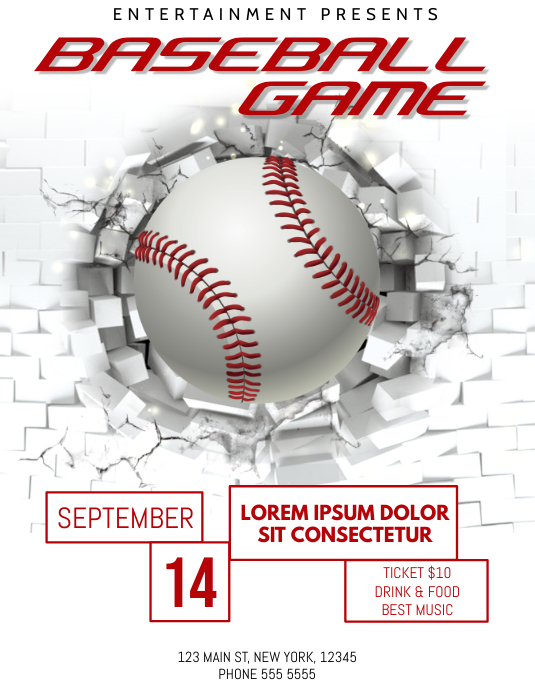 Copy of BASEBALL GAME | PosterMyWall