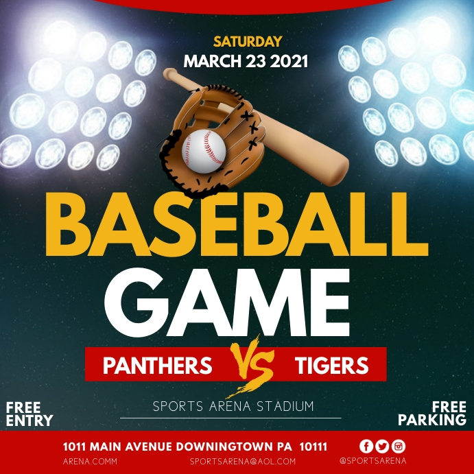 baseball game Template | PosterMyWall