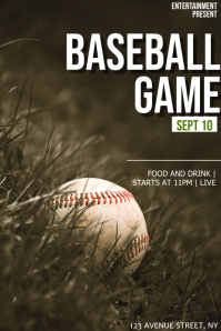 baseball game poster flyer template | PosterMyWall