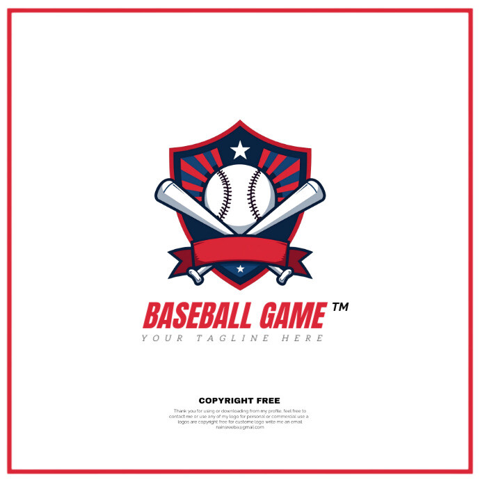 Baseball game logo Template | PosterMyWall