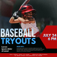 Baseball game Template | PosterMyWall