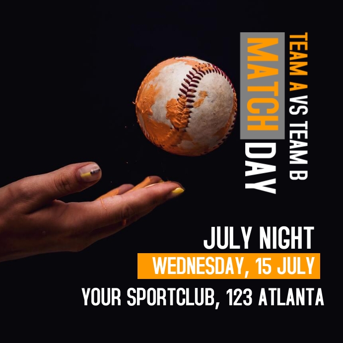 BASEBALL INSTA TEMPLATE.R | PosterMyWall