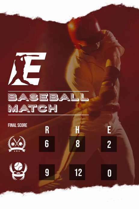 Plantilla de BaseBall match | PosterMyWall