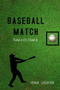 Baseball Template | PosterMyWall