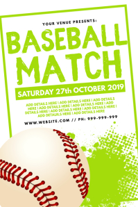 Baseball Game Poster Template | PosterMyWall