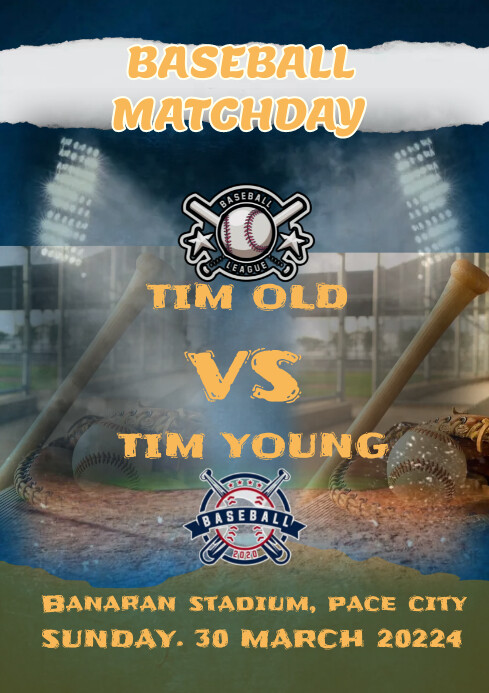 Baseball Matchday Template | PosterMyWall