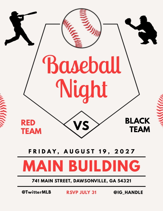 Baseball Night Template | PosterMyWall