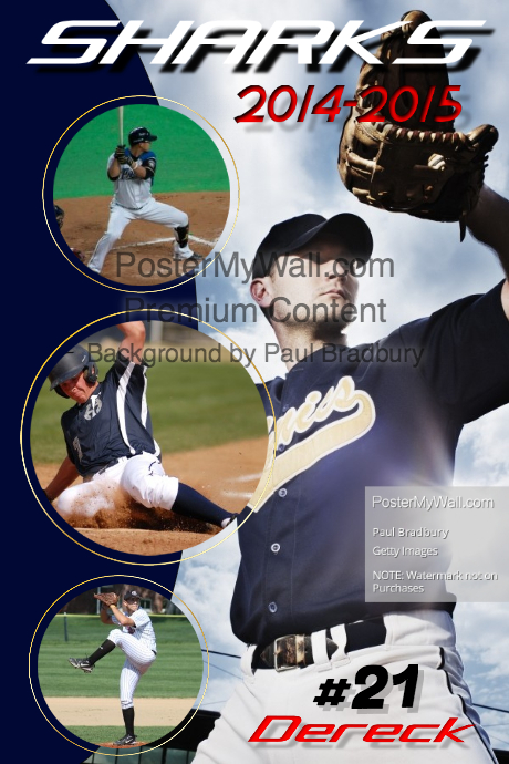 Baseball Player Poster | PosterMyWall