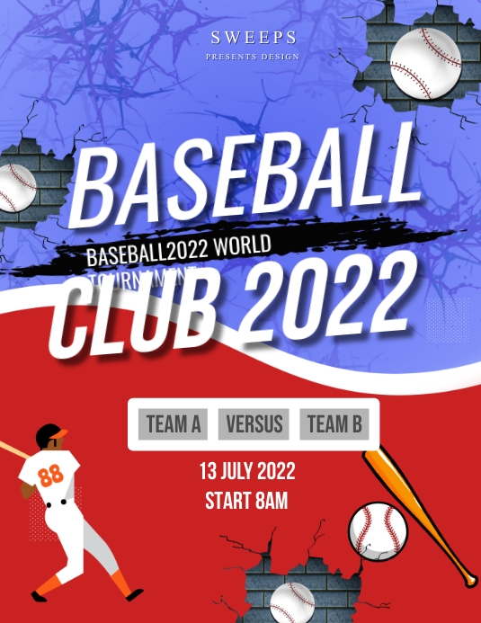 baseball playoffs flyer Template | PosterMyWall