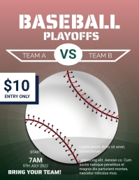baseball playoffs flyer Template | PosterMyWall