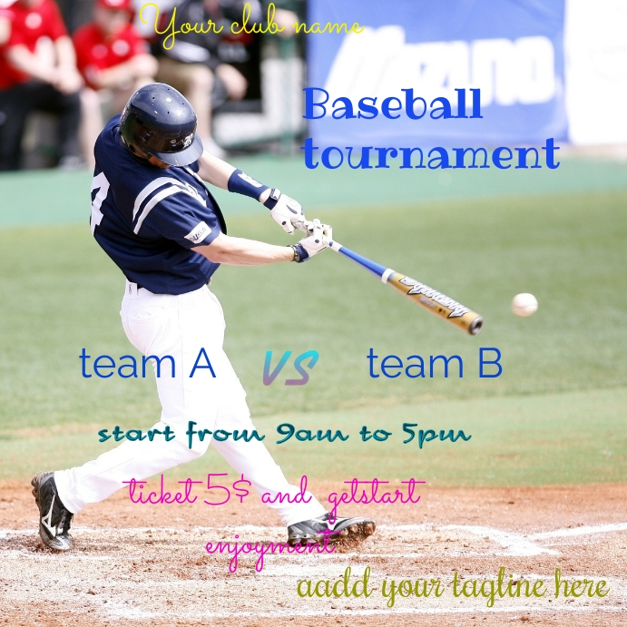 BASEBALL POSTER baseball tournament Template | PosterMyWall