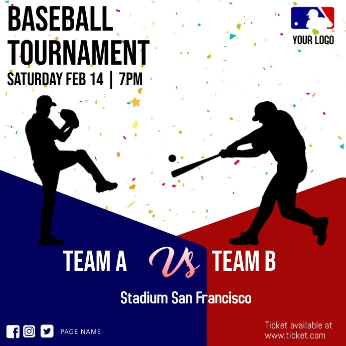 baseball poster Template | PosterMyWall