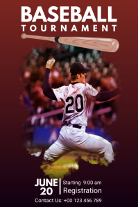 baseball game poster flyer template | PosterMyWall