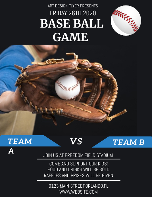 baseball poster Template | PosterMyWall