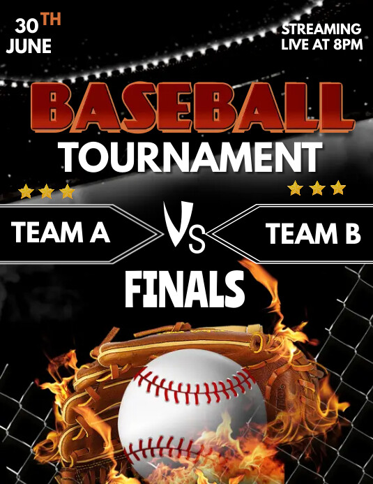 baseball poster Template | PosterMyWall