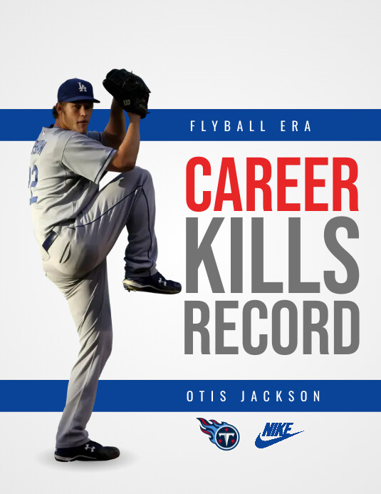 Baseball poster design Template | PosterMyWall