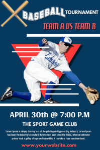 BASEBALL CLUB POSTER Template | PosterMyWall