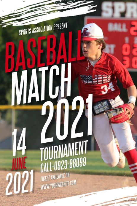 Baseball Poster Template | PosterMyWall