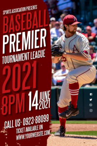 Baseball Team Schedule Poster Template | PosterMyWall