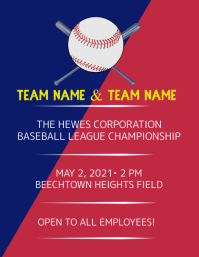 Baseball poster Template | PosterMyWall