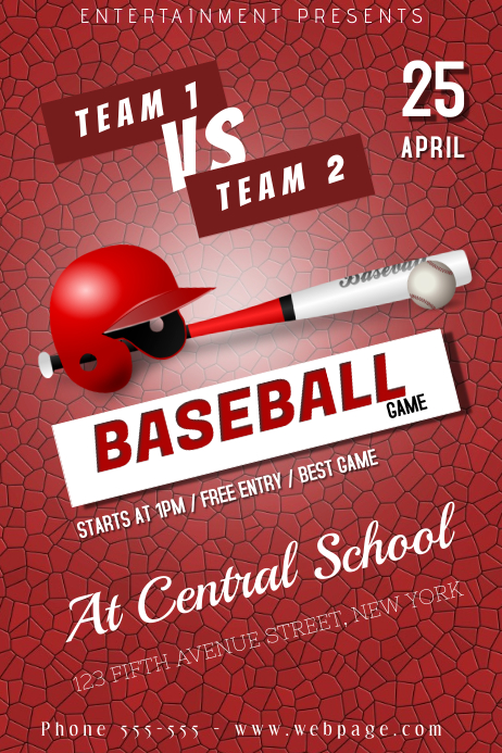 Baseball Poster Template | PosterMyWall