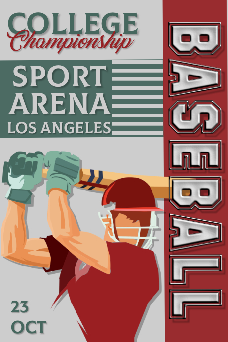 BASEBALL POSTERS Template | PosterMyWall