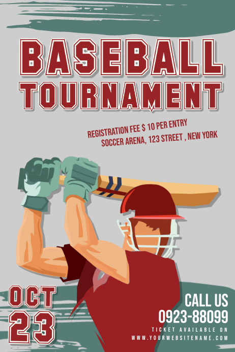 BASEBALL POSTERS Template | PosterMyWall