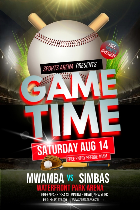 Baseball posters Template | PosterMyWall