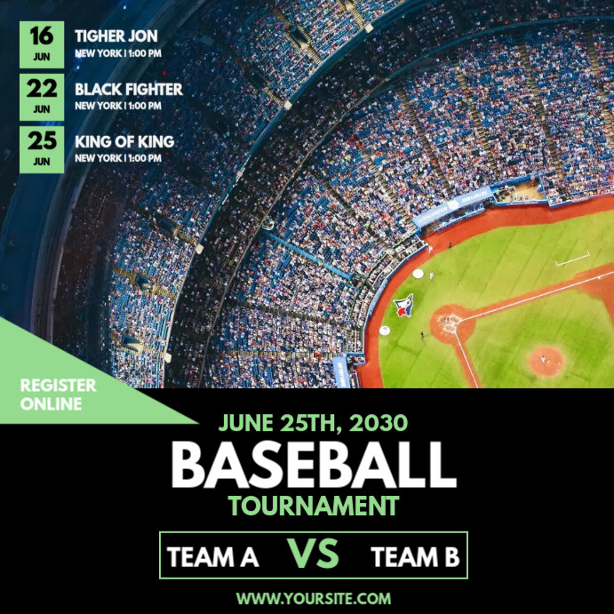 Copy of BASEBALL SQUARE TEMPLATE.R | PosterMyWall