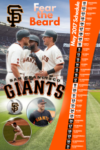 Baseball Team Schedule Template | PosterMyWall