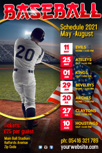 Baseball Poster Template | PosterMyWall
