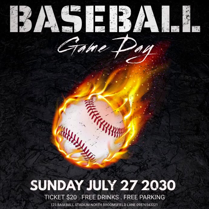 Baseball Template | PosterMyWall