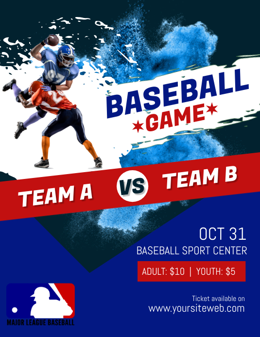 Baseball Template | PosterMyWall