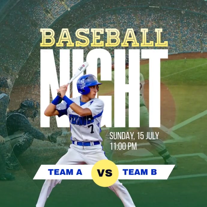 Baseball Tournament Ad Template for Sports Events and Games | PosterMyWall
